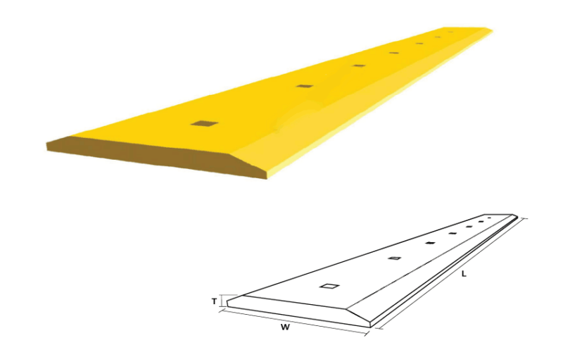 Double Bevel Bolt-on Blades - Burgos Wear Technology Co., Ltd.